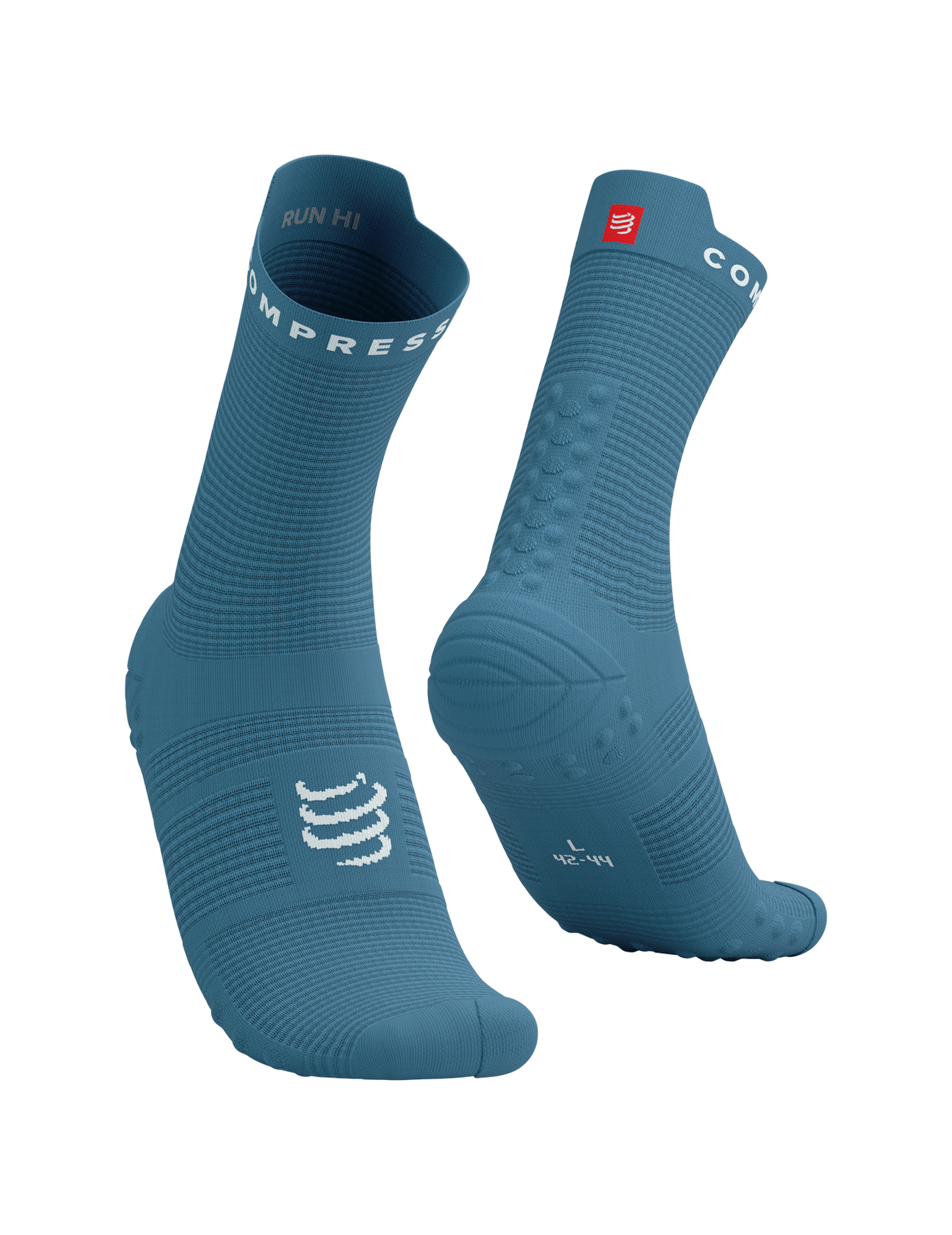RUN HIGH V4.0 NIAGARA BLUE/WHITE - COMPRESSPORT